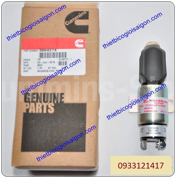 Tắt máy Stop Solenoid Caterpillar 3864274 Mitsubishi,Cummins,Huyndai ...